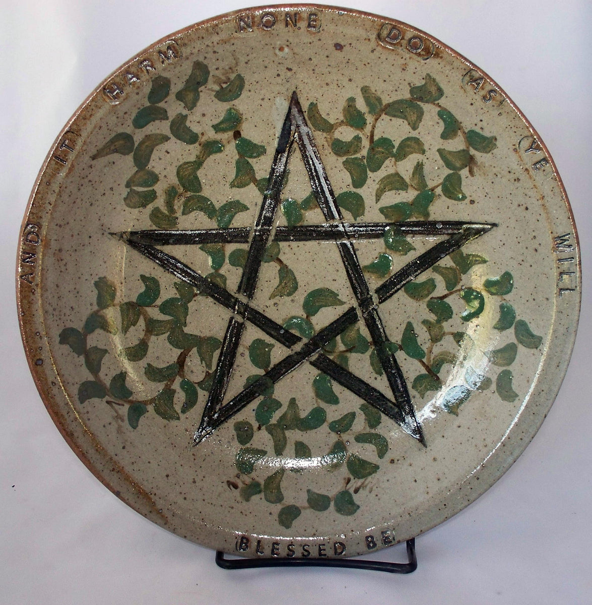 Pentacle Handthrown Stoneware Plate | Sweetwater Pottery